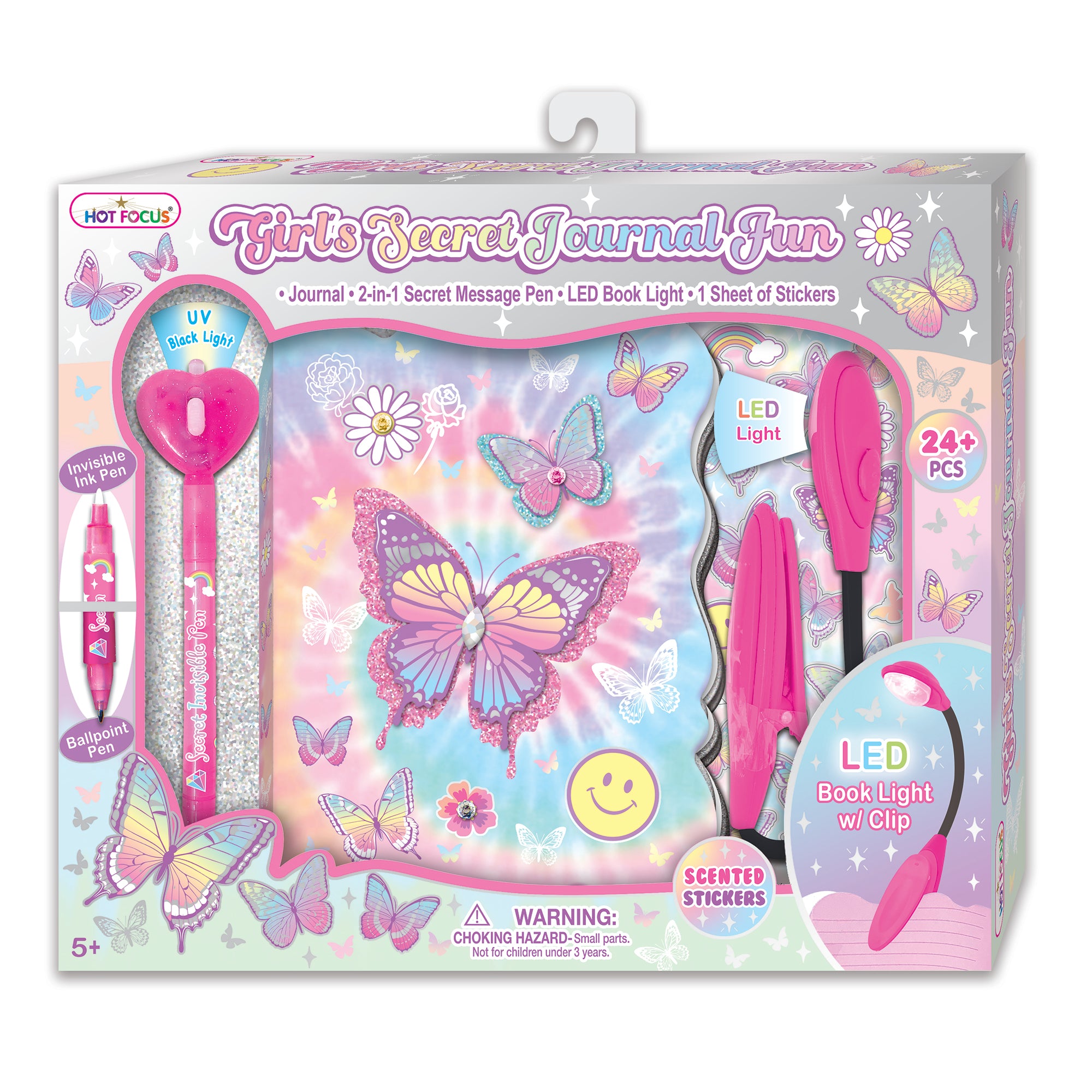 Girl's Secret Journal Fun Tie Die Butterfly - Toy Box Michigan