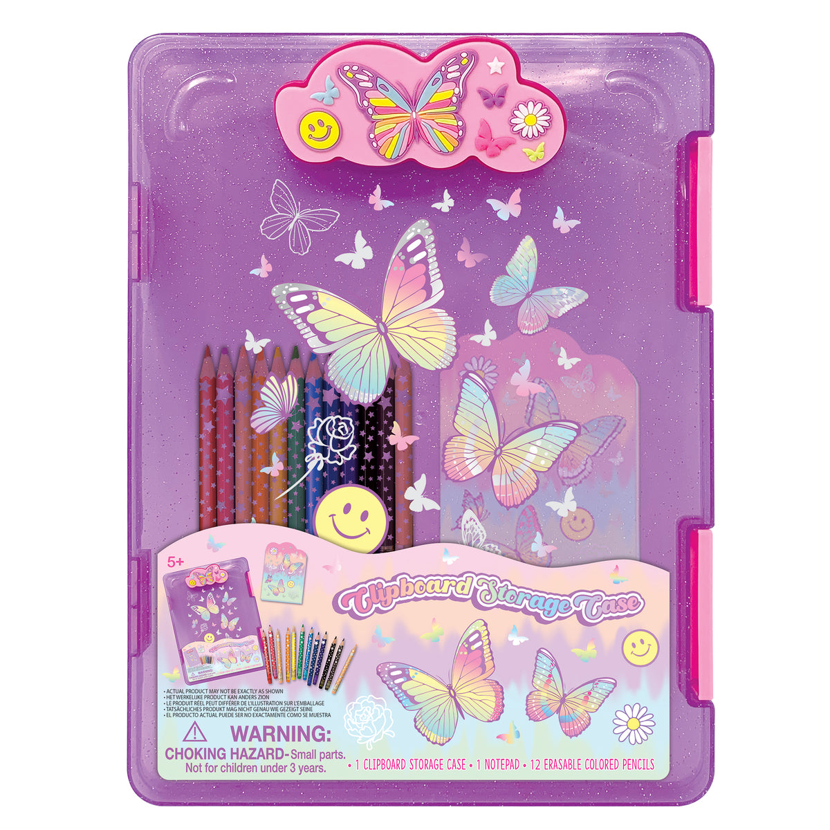 Clipboard Storage Case Tie Dye Butterfly – Toy Box Michigan