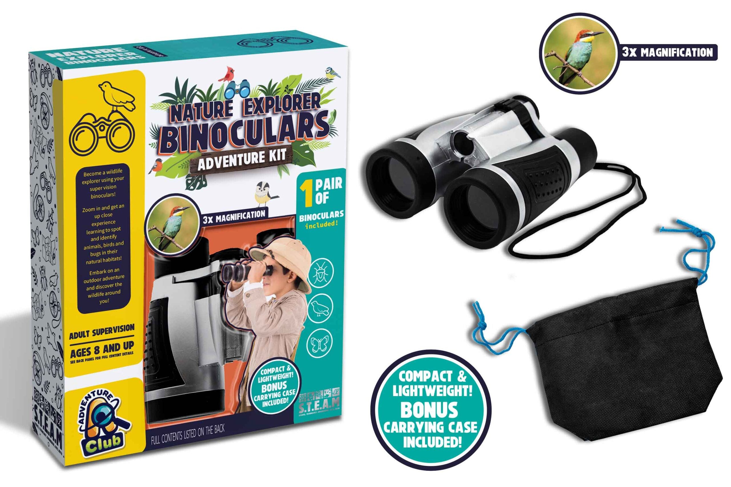 Nature Explorer Binoculars Adventure Kit - Toy Box Michigan