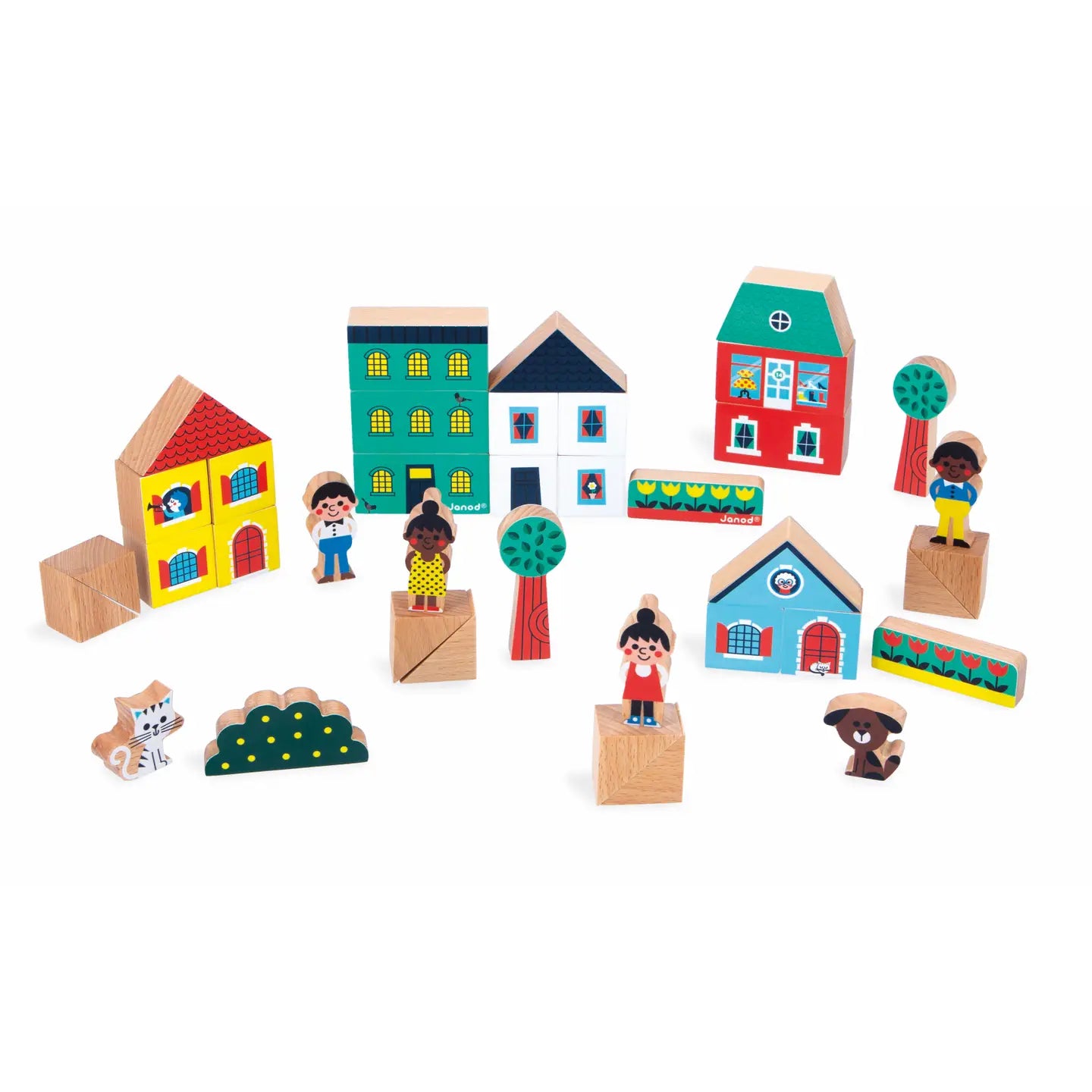 Cross Roads City Blocks Set - Toy Box Michigan