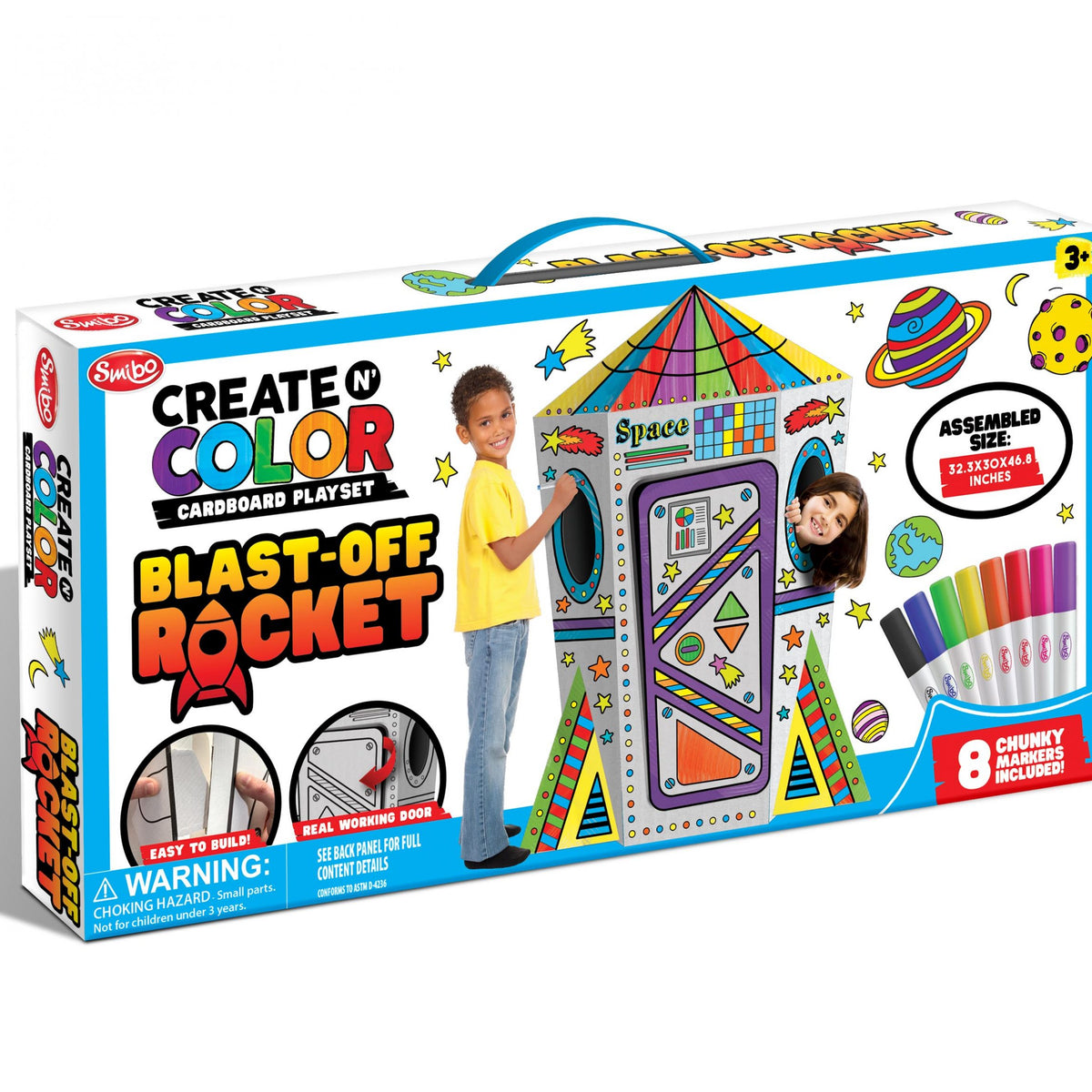 Create and Color Blast Off Rock – Toy Box Michigan
