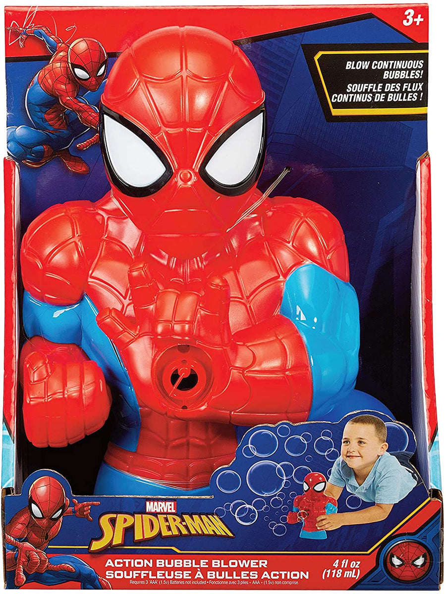 Spiderman Action Bubble Blower – Toy Box Michigan