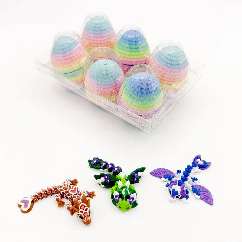 Mystery Mini Dragon Eggs 6 Pack 3D Printed - Toy Box Michigan