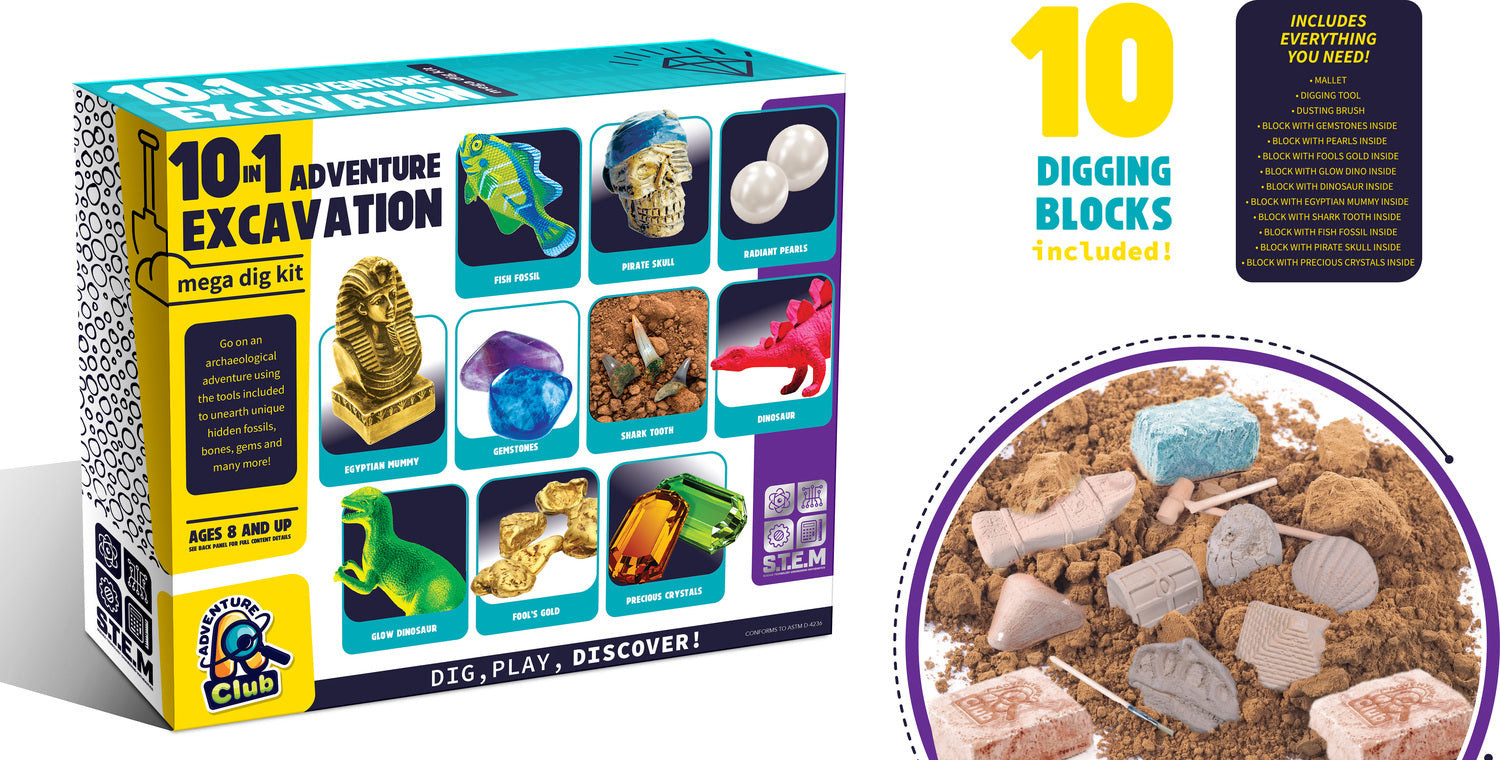 10 in 1 Mega Dig Kit - Toy Box Michigan