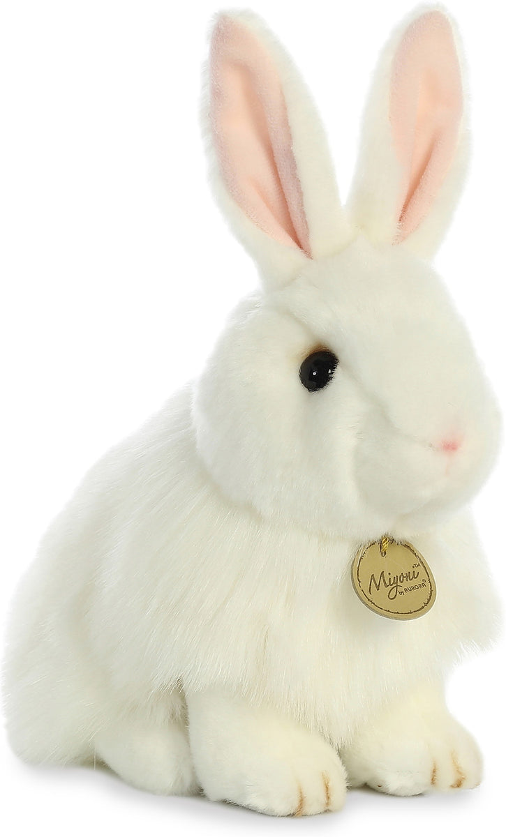 Miyoni Angora Rabbit White – Toy Box Michigan