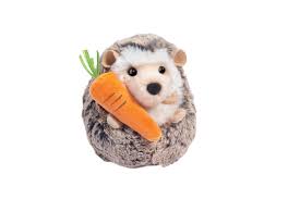 Spunky Hedgehog with Carrot: Soft, Cuddly, and Fun - Toy Box Michigan