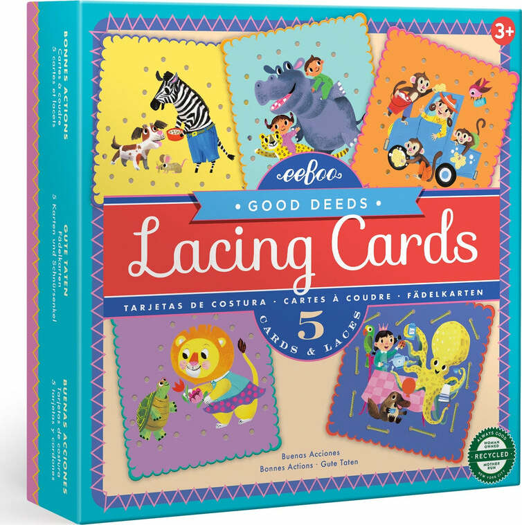 Good Deeds Lacing Cards - Toy Box Michigan