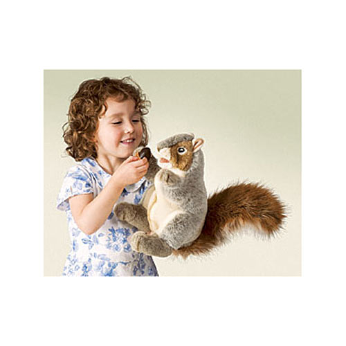 Squirrel, Gray Hand Puppet - Toy Box Michigan