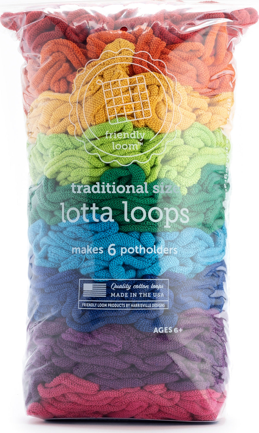 Lotta Loops Rainbow Traditional Size Loom - Toy Box Michigan