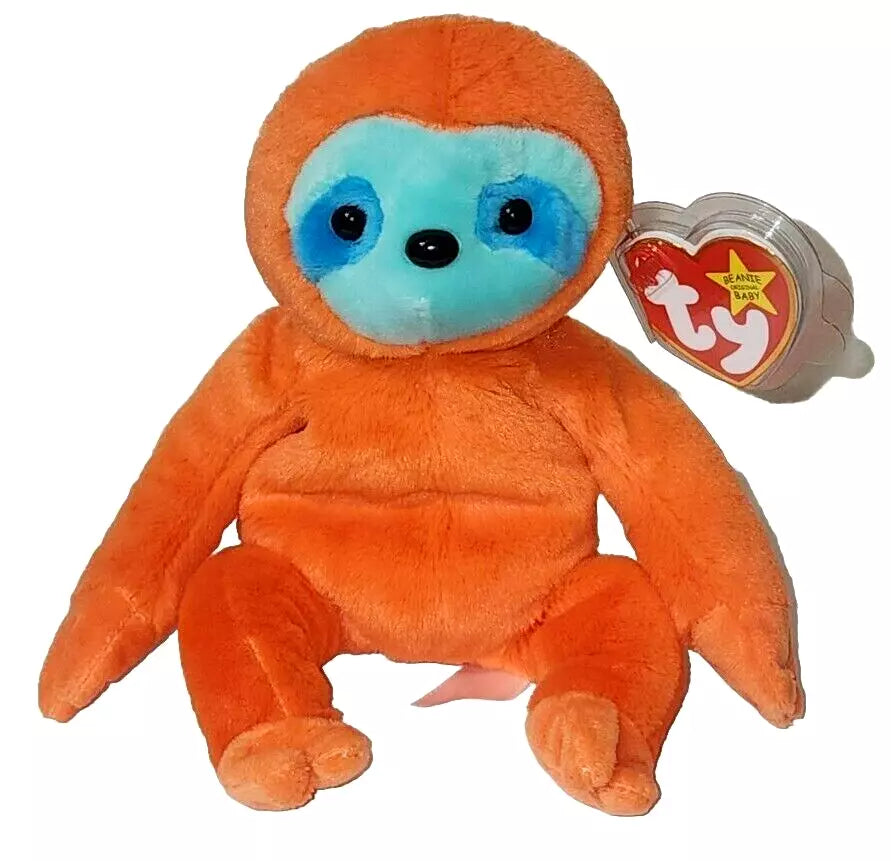 Beanie Baby Orange Sloth Molasses 30th Anniversary Plush Toy – Toy Box ...