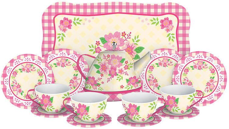Tea Set Fancy Tin Tea Set – Toy Box Michigan