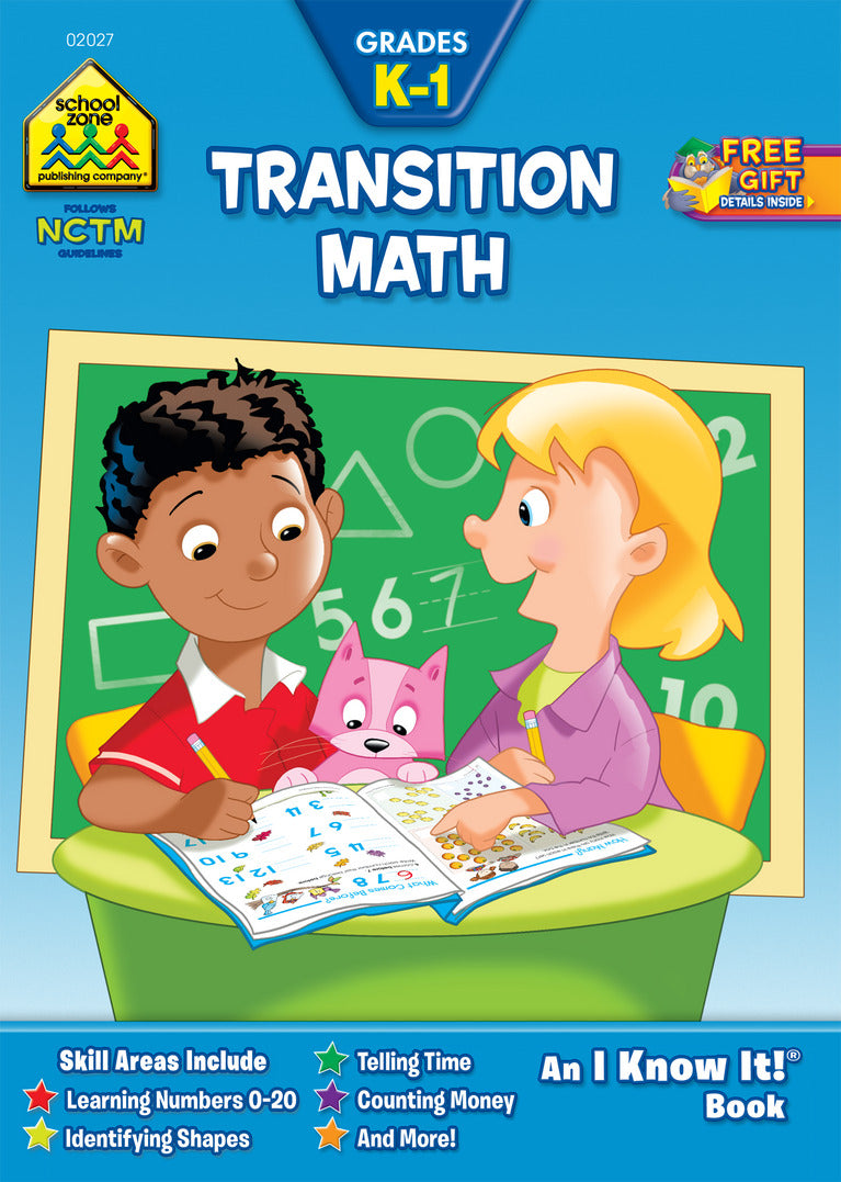 Transition Math Grades K-1 Workbook - Toy Box Michigan