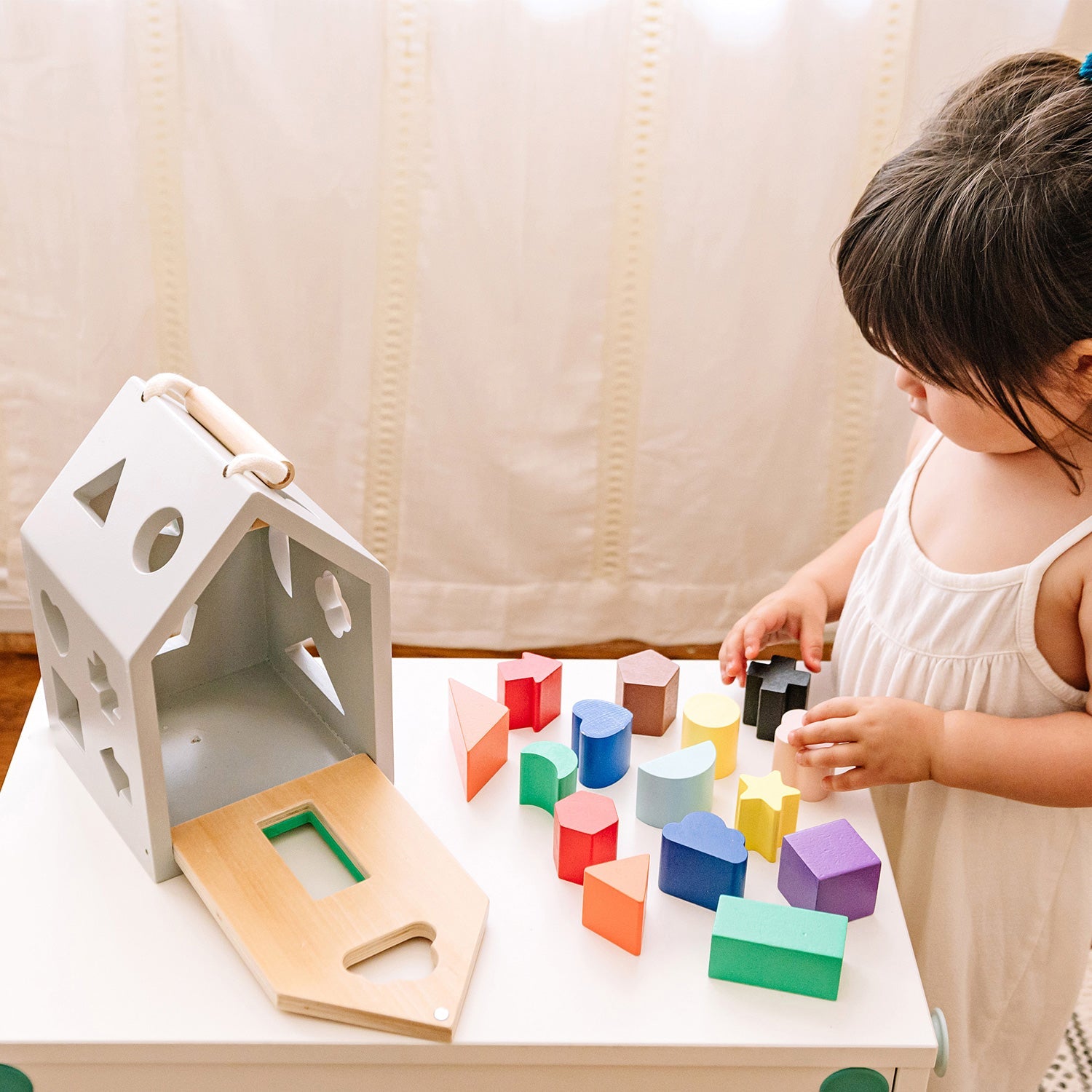 Hip Shape Wood Sorter - Toy Box Michigan