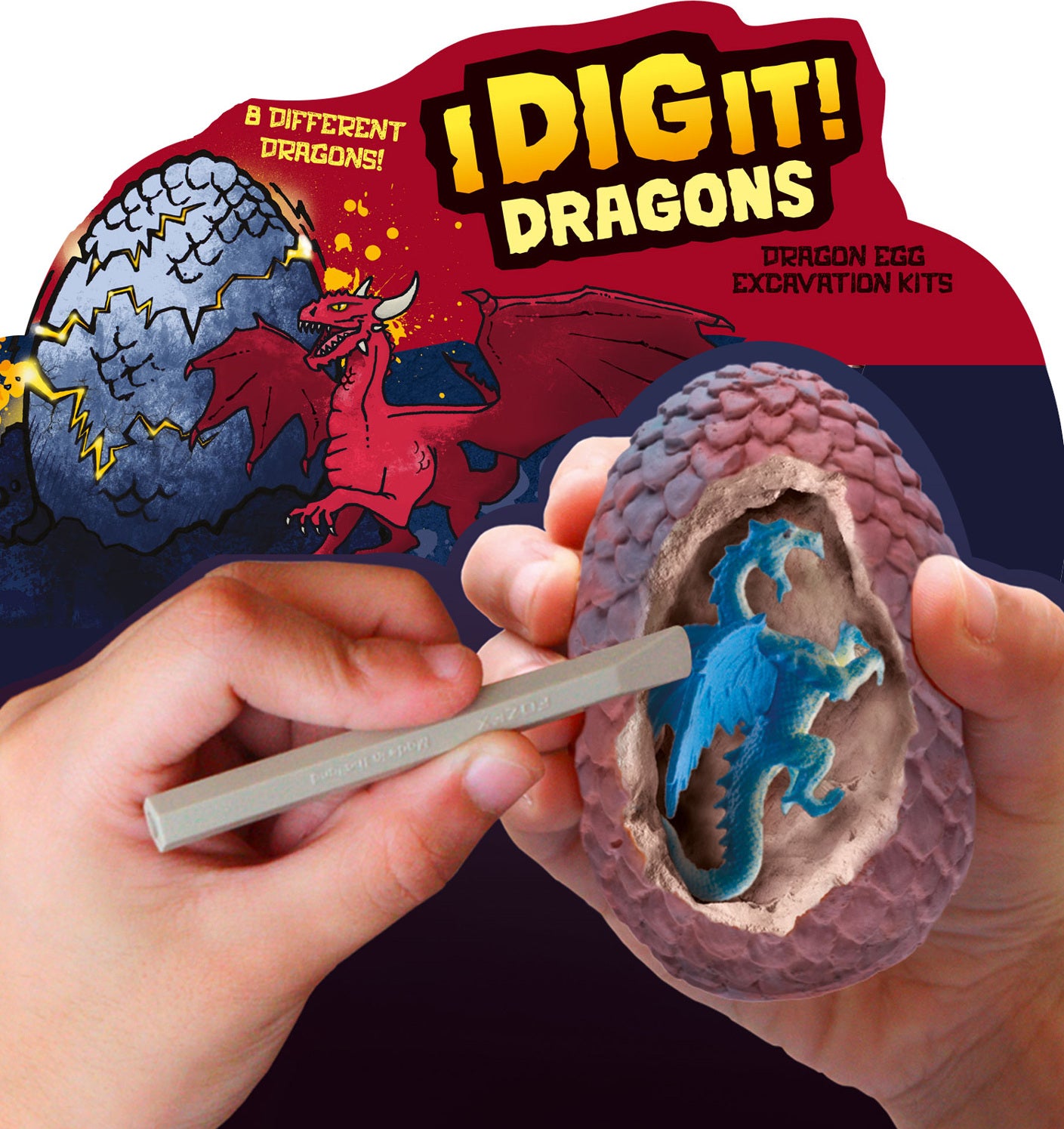 I DIG IT! DRAGONS - Dragon Egg (single, assorted) - Toy Box Michigan