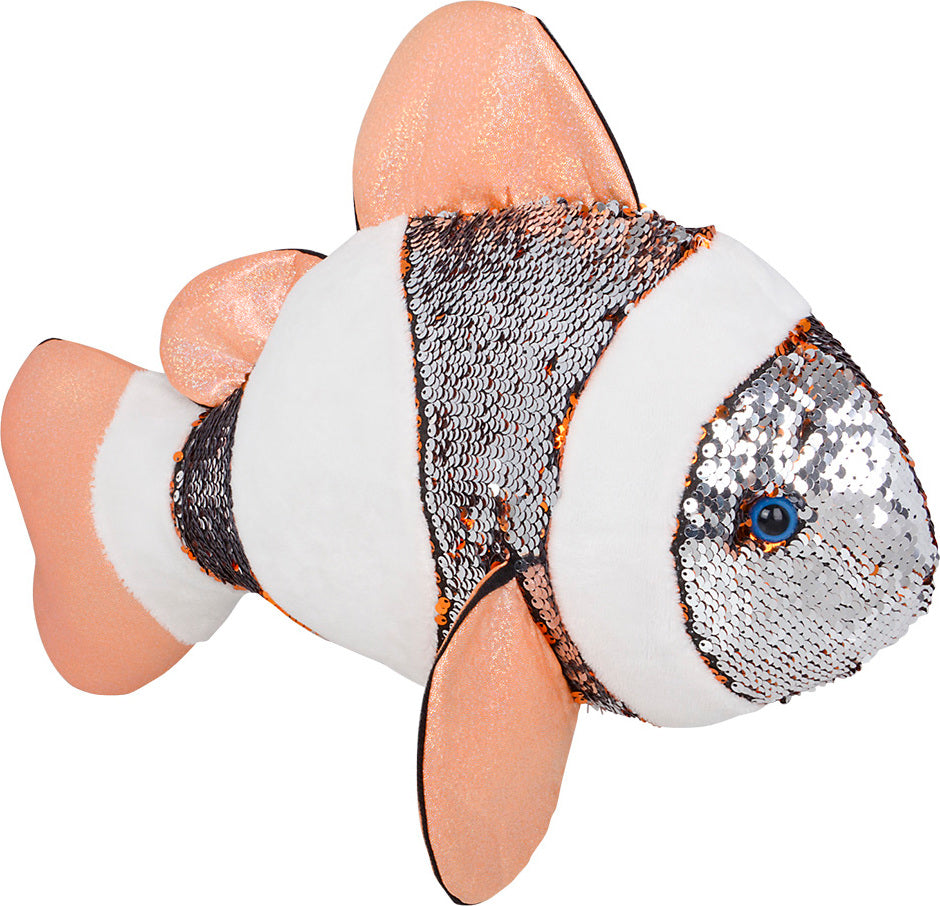 18" Sequin Clown Fish – Toy Box Michigan