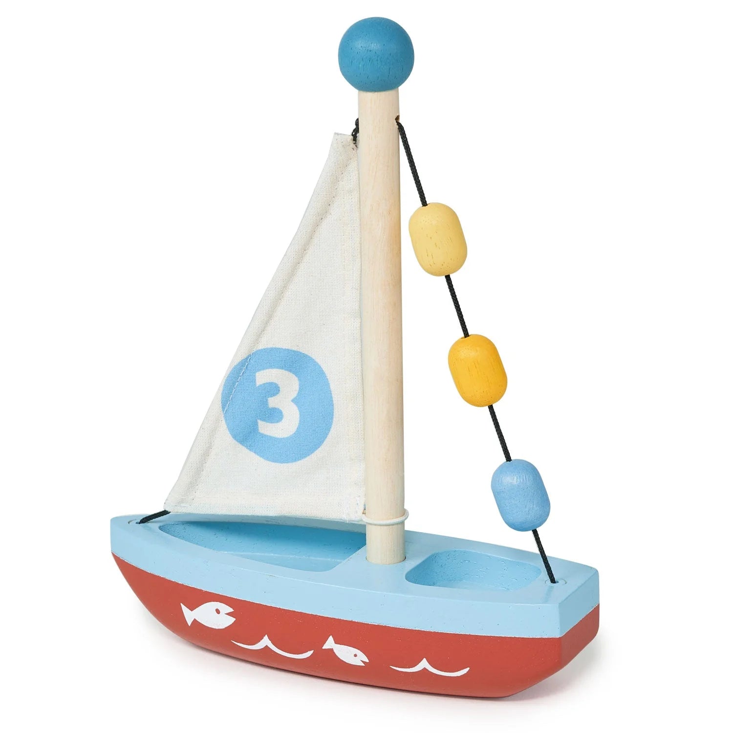 Mentari Wooden Sailing Boat - Toy Box Michigan